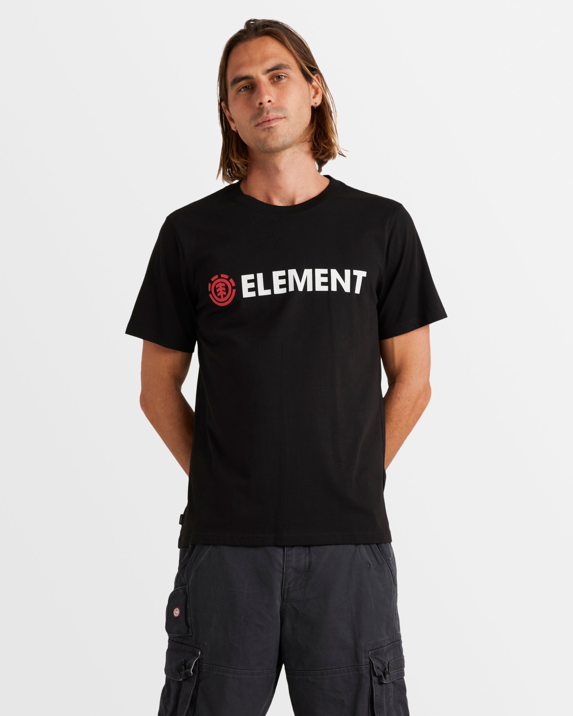 Mens Blazin T-Shirt - FLINT BLACK / S | Element Brand