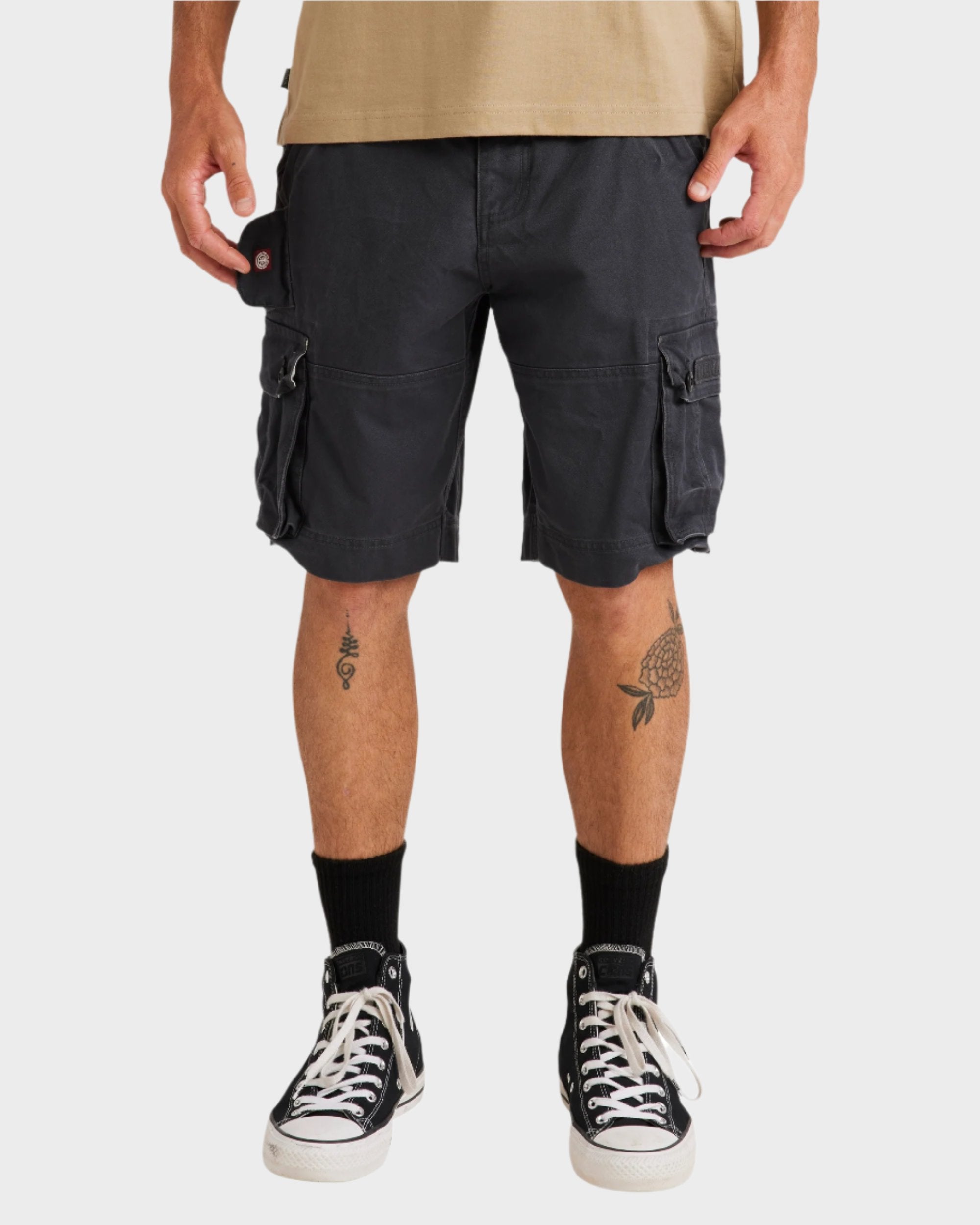 Mens Source Cargo Shorts - OFF BLACK / 30 | Element Brand