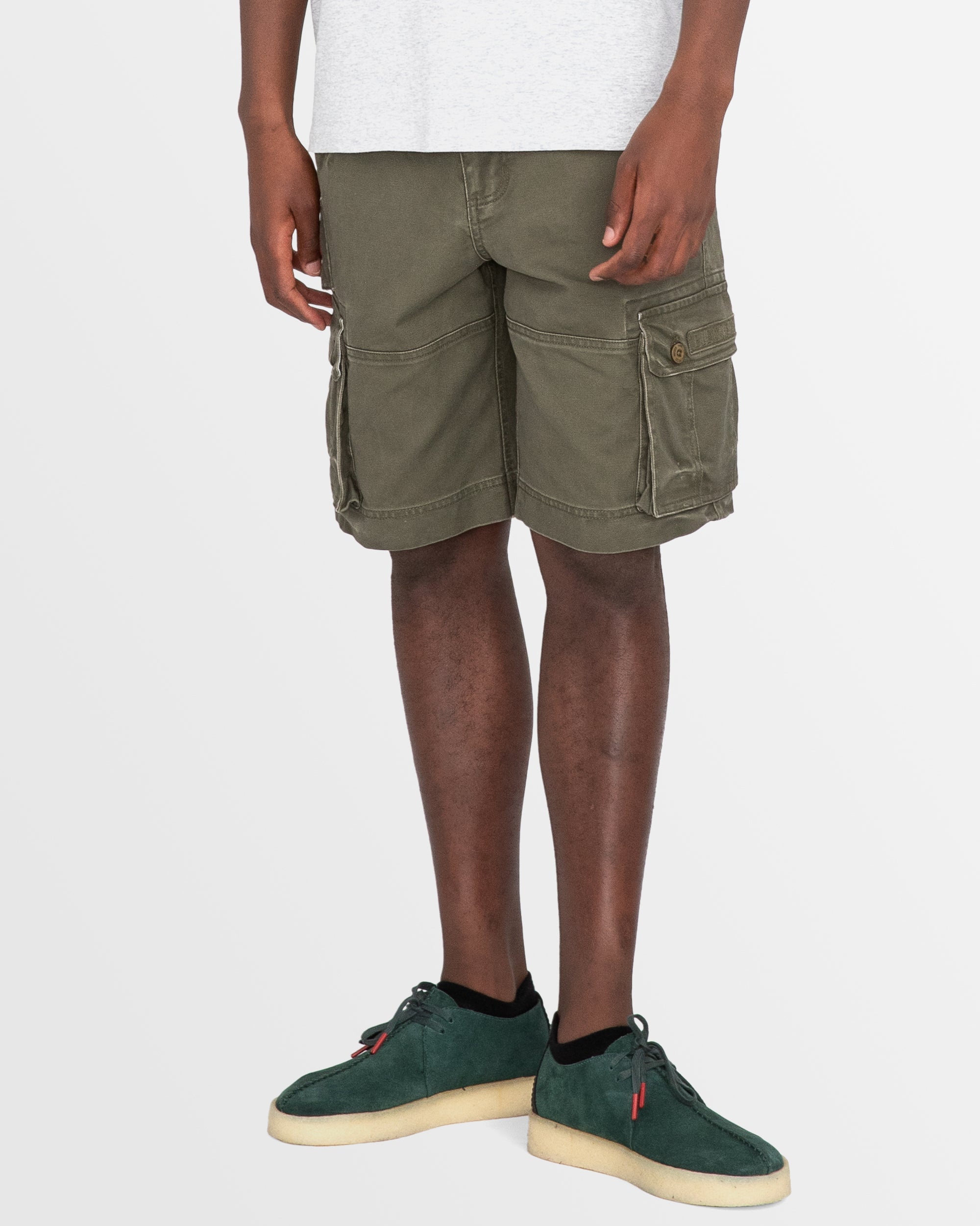 Mens Source Cargo Shorts - OLIVE / 28 | Element Brand